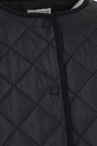 TOTEME Quilted Collarless Long-sleeve Jacket