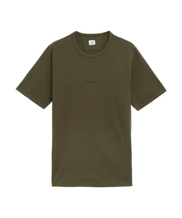 C.P. COMPANY Jersey Garment Dyed T-shirt - Brown