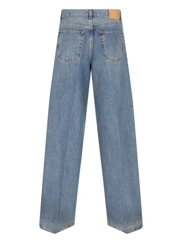 HAIKURE Bethany Logo Patch Wide-leg Jeans