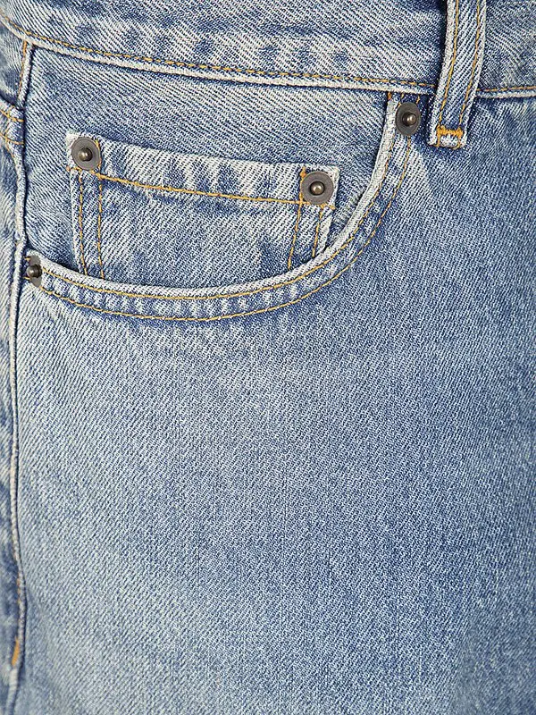 HAIKURE Bethany Logo Patch Wide-leg Jeans