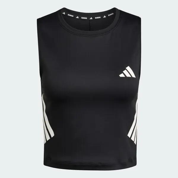 Adidas Adi365 Iconic Running Crop Tank - Black