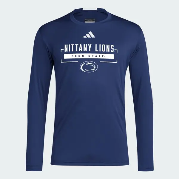 Adidas Penn St Nittany Lions D4t Long Sleeve Training Tee Team Navy - Team Navy / White / Ncaa-psu-705