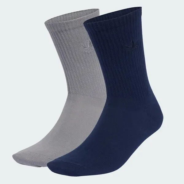 Adidas Everyday Icons Crew Socks 2 Pairs Night Indigo - Night Indigo / Grey