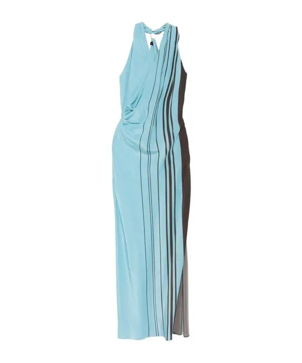 SIR. Halter Neck Dress - Blue