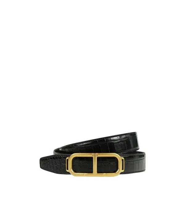 TOM FORD Reversible Buckle Belt - Black