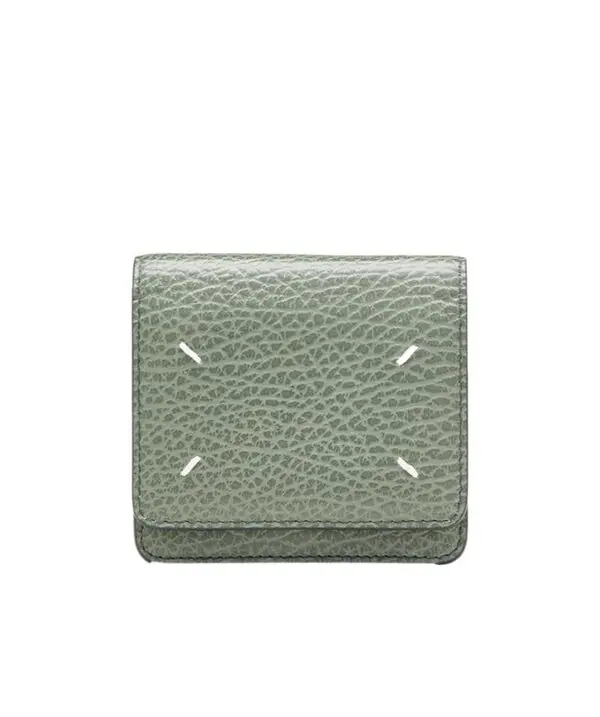 MAISON MARGIELA Four-stitch Logo Wallet Purse - Gray