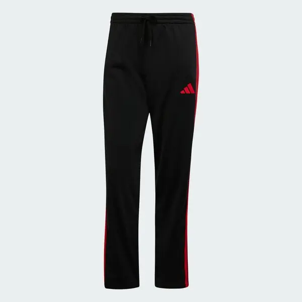Adidas Dayready Open Hem Trackpants Black - Black / Pure Ruby