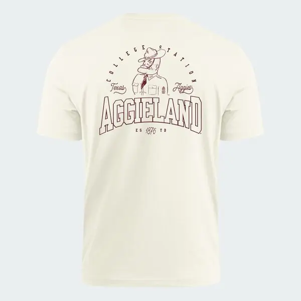 Adidas Texas A&m Aggies Am Premium Tee - Cream White
