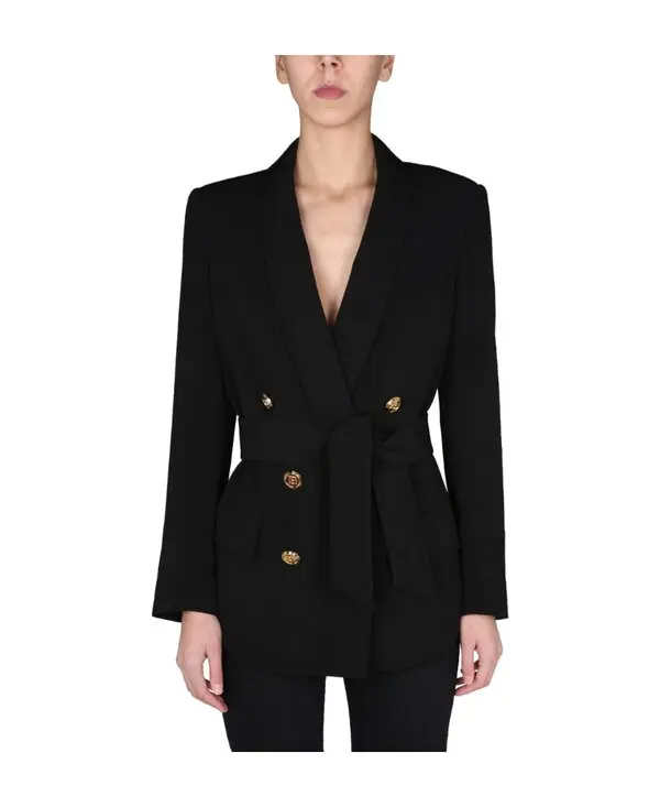 Balmain Double-breasted Fuchsia Eco-designed Blazer