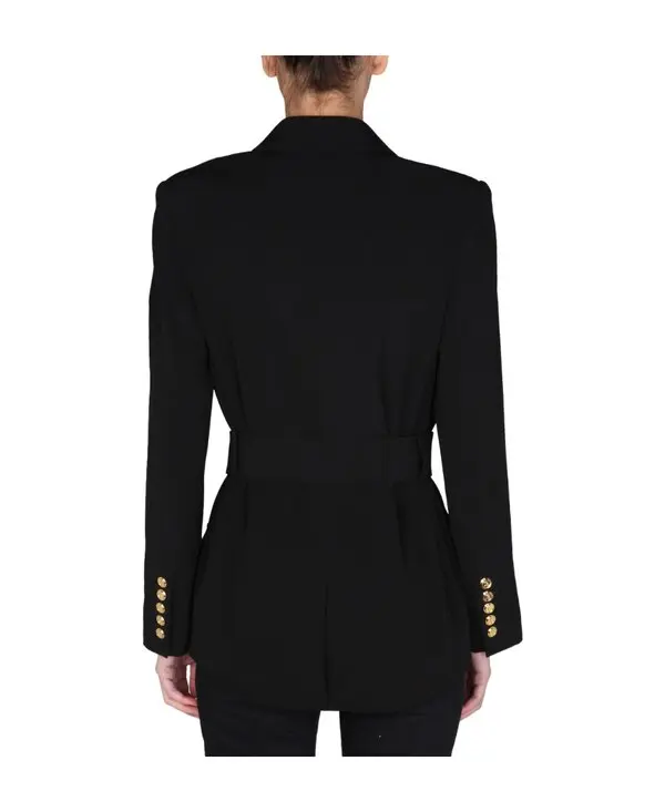 Balmain Double-breasted Fuchsia Eco-designed Blazer
