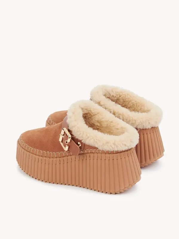 Chloé Nama Wedge Mules