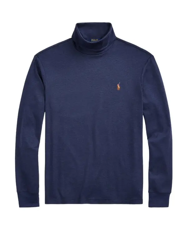 Polo Ralph Lauren Logo Turtleneck Knitted Sweater - Blue