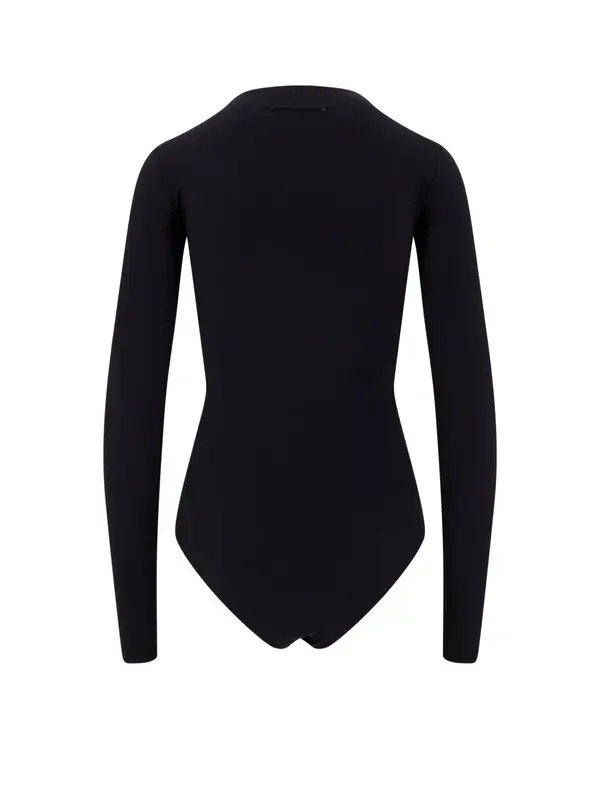 MAISON MARGIELA Logo Printed Crewneck Bodysuit