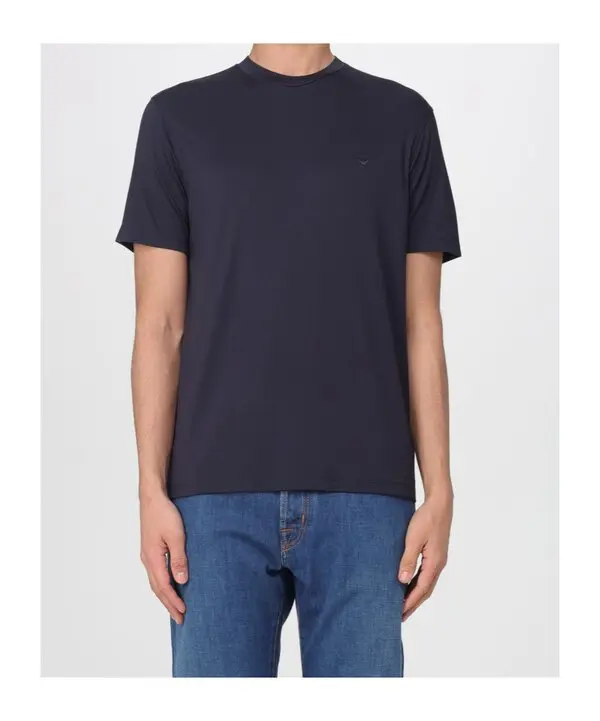 Emporio Armani Logo Embroidered Crewneck T-shirt