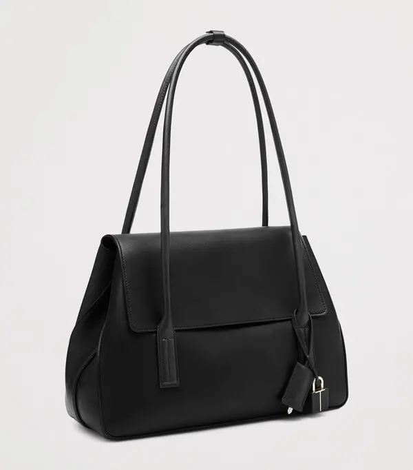 TOM FORD Medium Leather Shoulder Bag - Black
