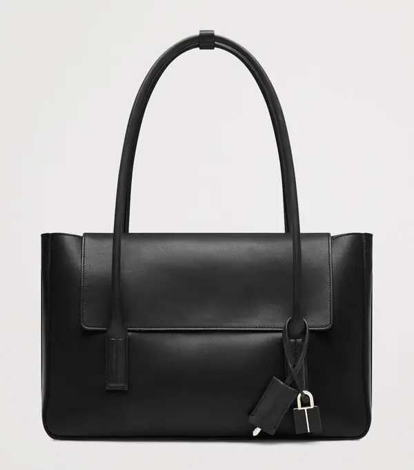 TOM FORD Medium Leather Shoulder Bag - Black