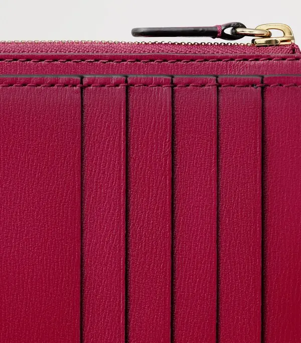 Cartier Leather Panthère De Zipped Card Holder