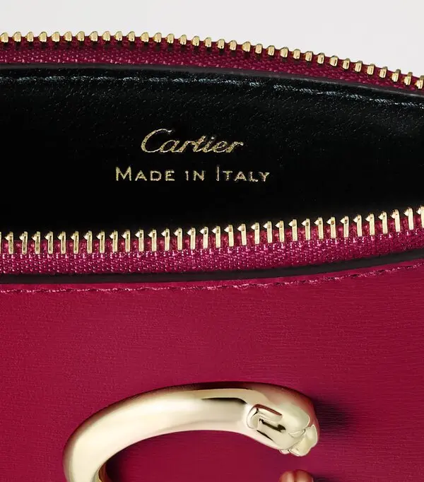 Cartier Leather Panthère De Zipped Card Holder