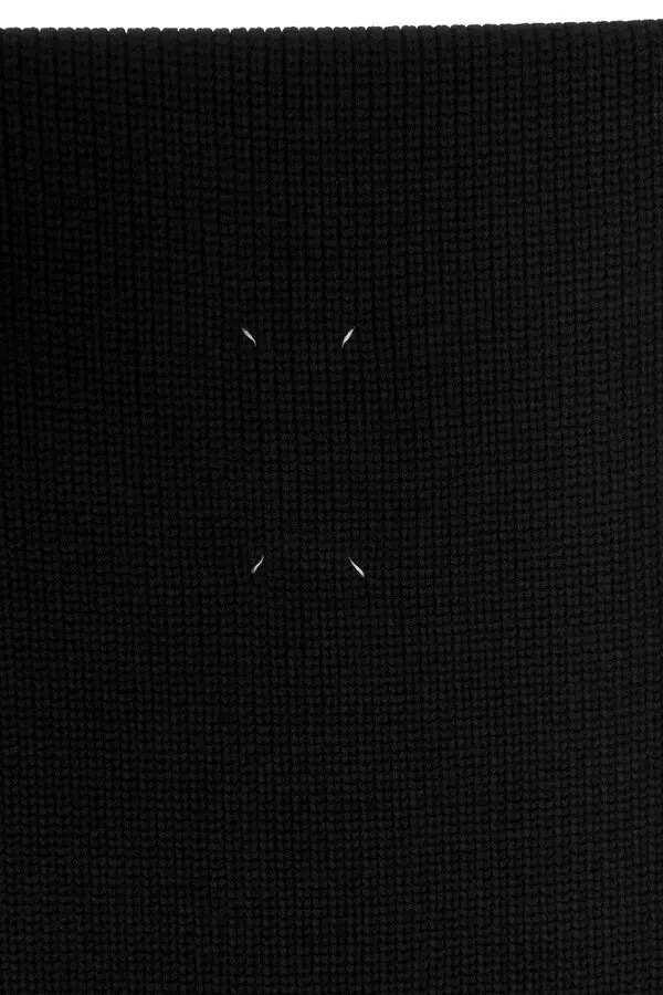 MAISON MARGIELA Four-stitches Ribbed Scarf