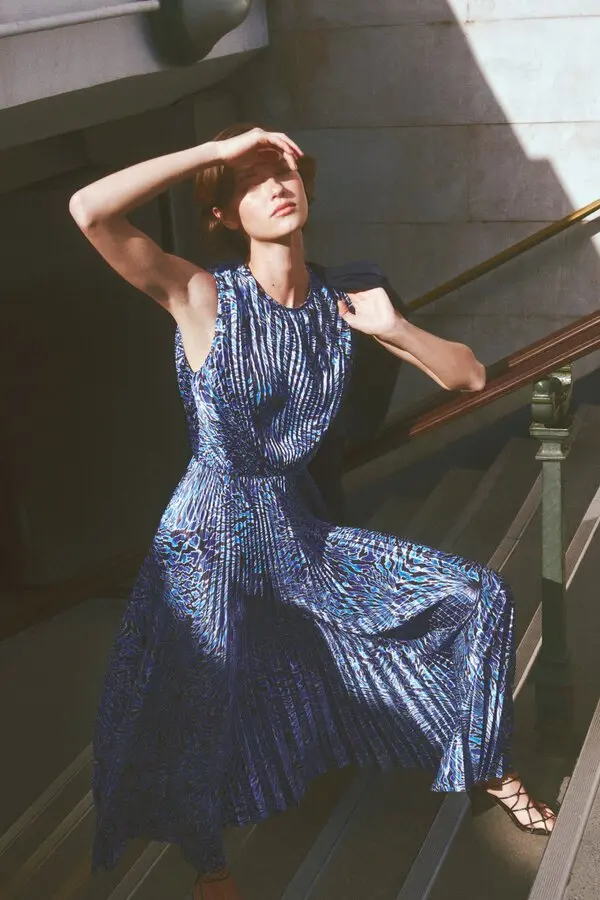Ulla Johnson Malin Satin Dress - Lapis