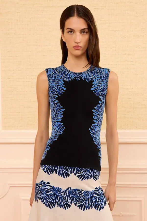 Ulla Johnson Aylin Knit Jacquard Top
