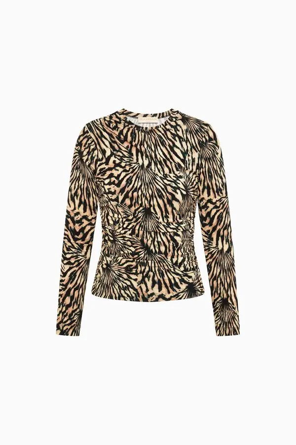 Ulla Johnson Paradis Ruched Jersey Top - Celestite