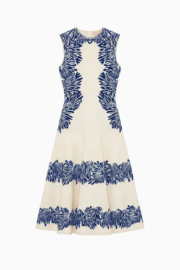Ulla Johnson Iona Jacquard Knit Dress - Ocean
