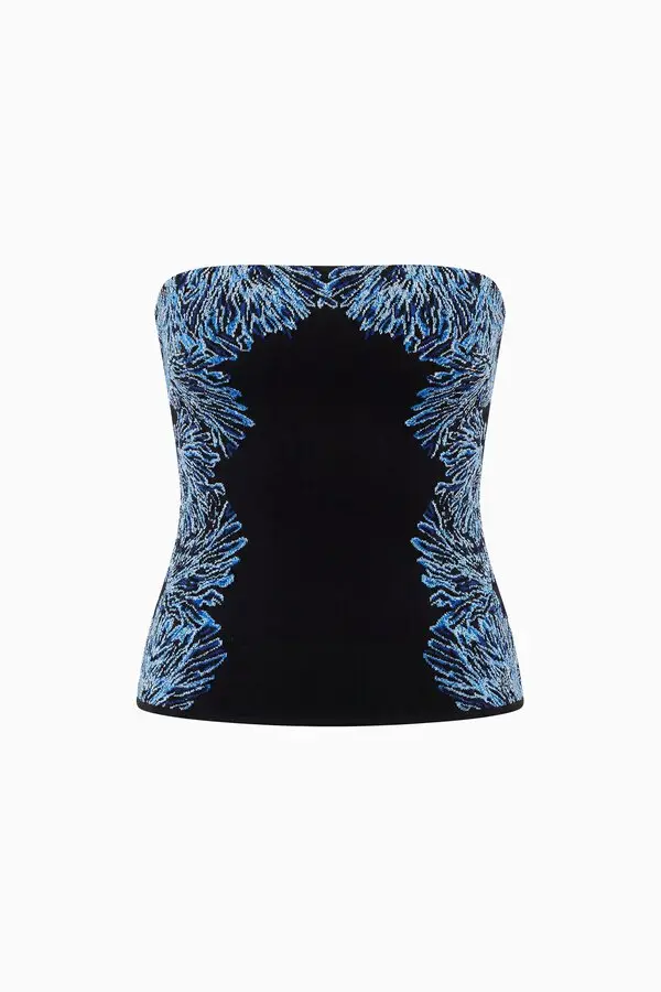 Ulla Johnson Madelie Strapless Knit Jacquard Top