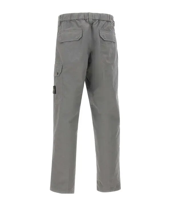 Stone Island Logo Patch Straight-leg Cargo Pants