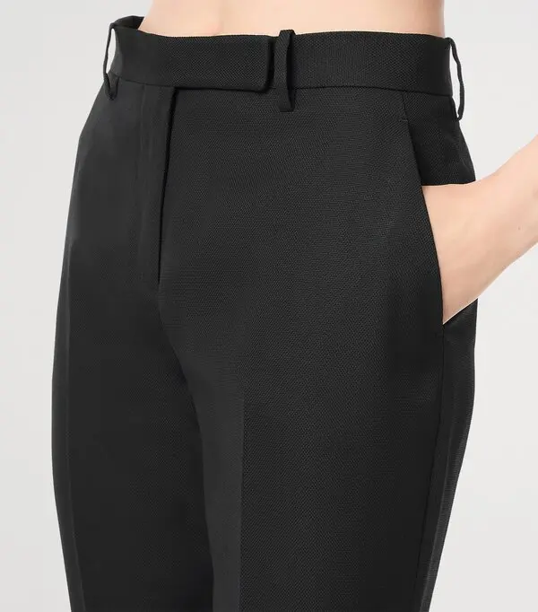 TOM FORD Wool-silk Tailored Trousers - Black