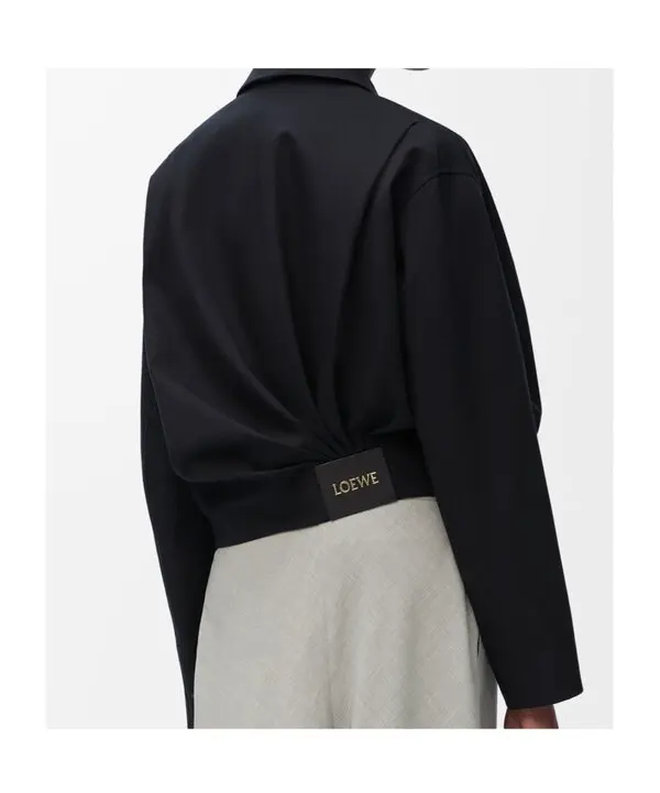 Loewe Draped Jacket With Pleated Details