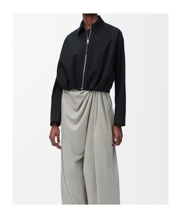 Loewe Draped Jacket With Pleated Details