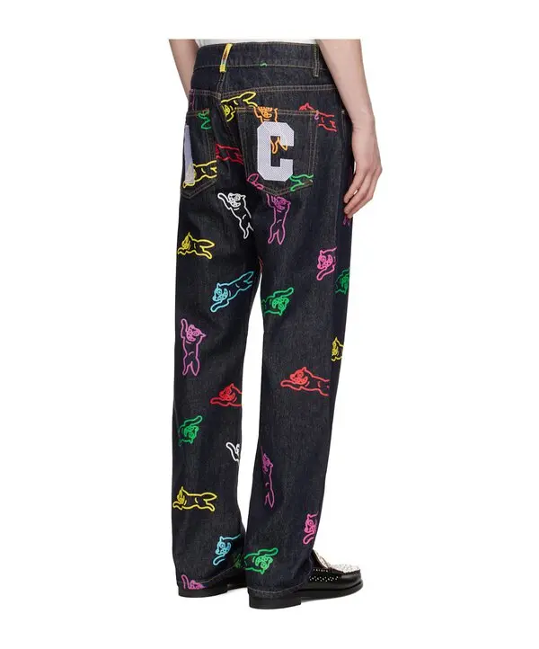 ICECREAM Printed Denim Pants