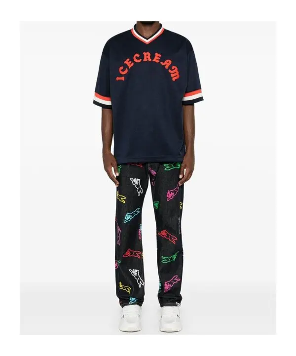 ICECREAM Printed Denim Pants