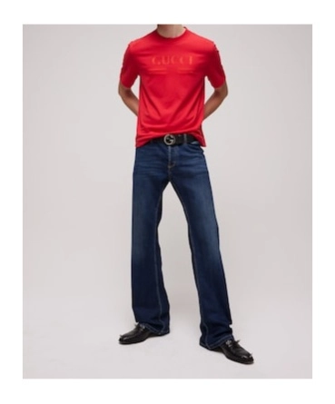 Gucci Cotton Jersey T-shirt With Devoré Detail
