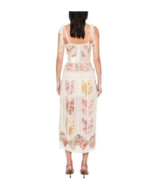 Zimmermann Daylight Slip Floral-print Midi Dress - White