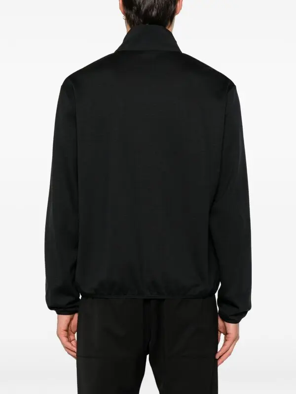 Brioni Technical Wool Half-zip Sweater - Midnight Blue