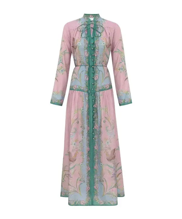 Zimmermann Long Sleeve Dress - Multicolor