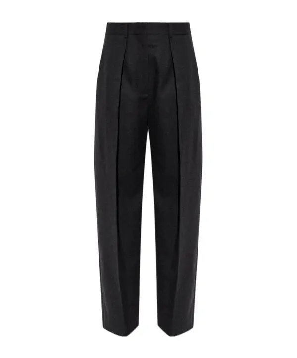 Victoria Beckham High-waisted Wide Leg Trousers - Grey