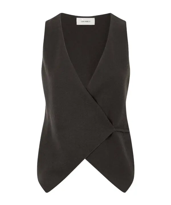 LISA YANG Sleeveless Knitted Cardigan