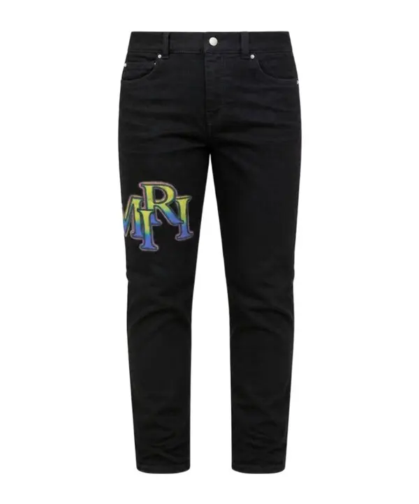 Amiri Staggered Logo-print Jeans