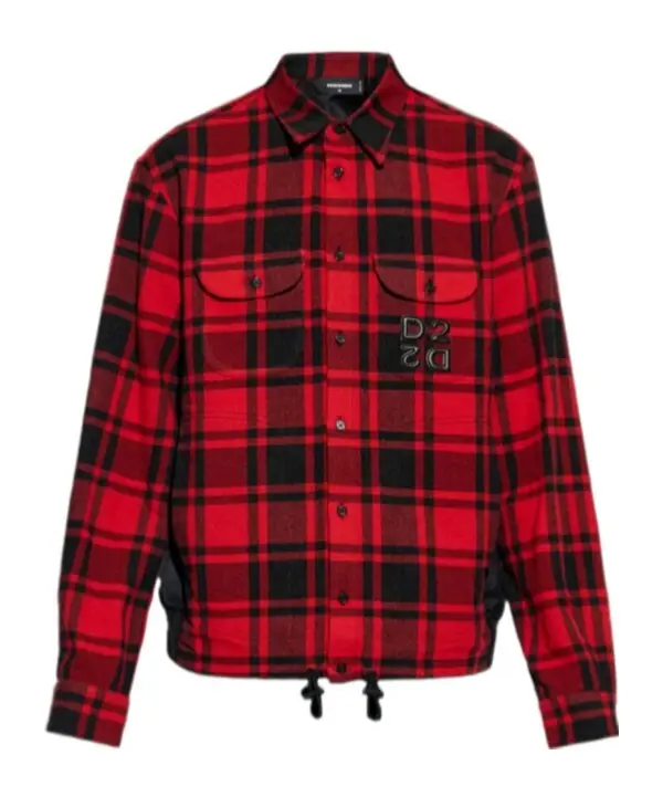 Dsquared2 Collared Long-sleeved Shirt - Red