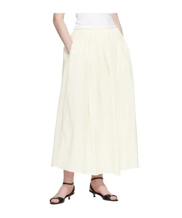 Loulou De Saison Naya Gathered Flared Maxi Skirt - Ivory
