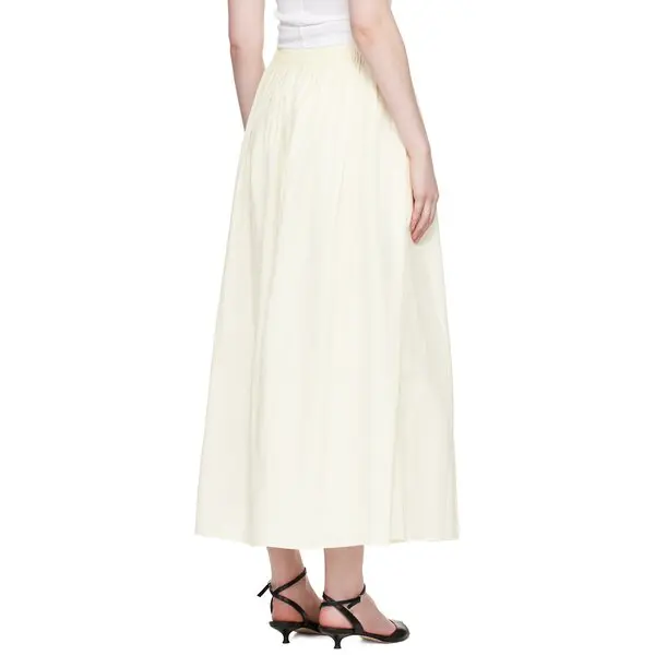 Loulou De Saison Naya Gathered Flared Maxi Skirt - Ivory