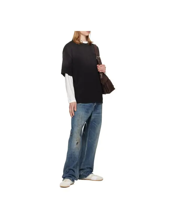 Amiri Bandana-print Logo-embroidered T-shirt - Black