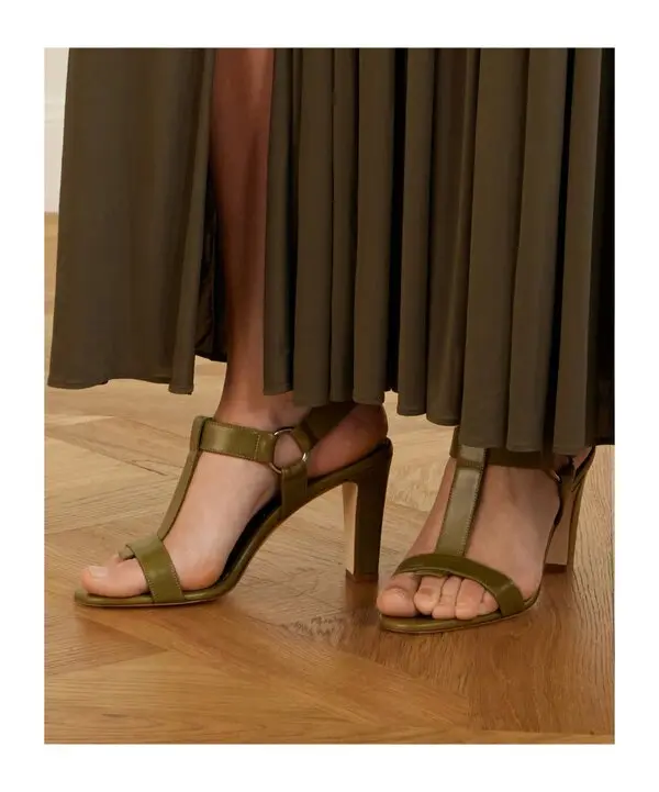 Manolo Blahnik T-strap High-heel Sandals
