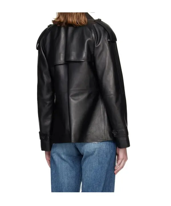 Mackage Dolores Double-breasted Leather Jacket