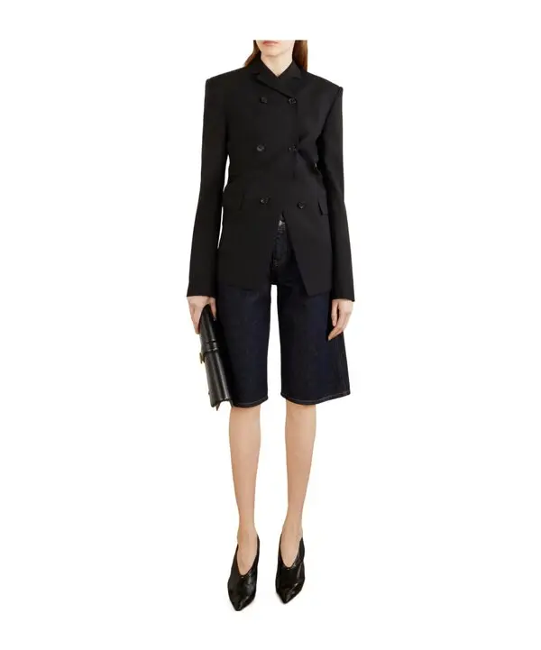 Khaite Mid-rise Straight-leg Shorts