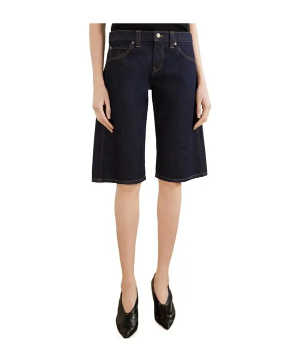 Khaite Mid-rise Straight-leg Shorts