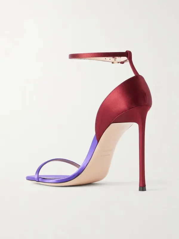 TOM FORD Two-tone Satin Sandals